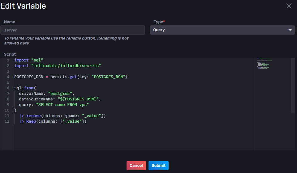 InfluxDB V2 Flux Language And SQL Databases